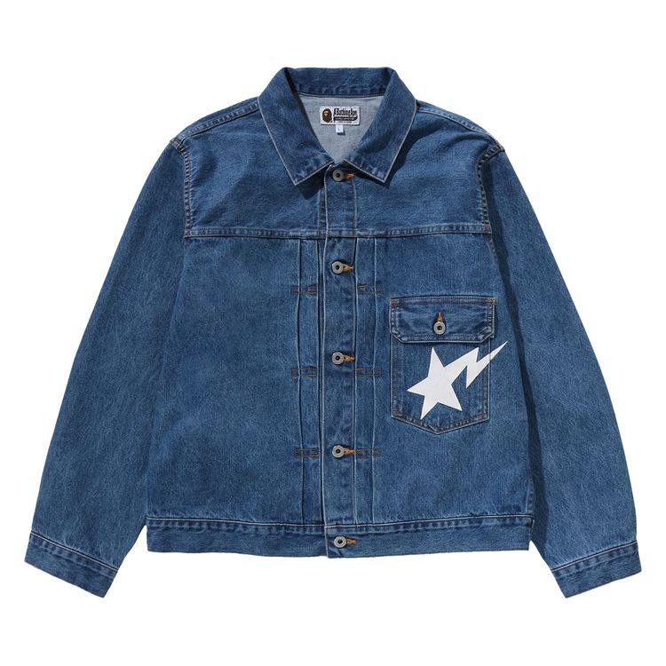 Buy BAPE Sta Denim Jacket 'Indigo' - 1K20 140 015 INDIGO | GOAT