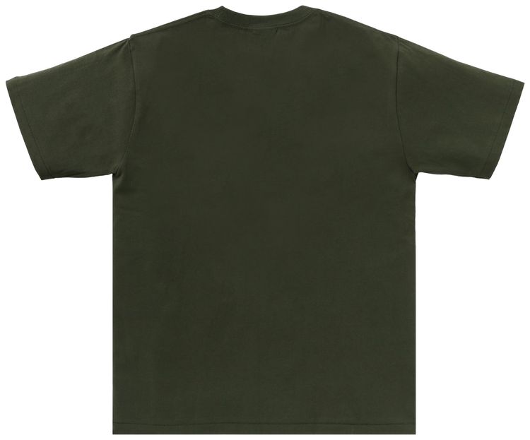 Buy BAPE Bitmap Soldier Tee 'Olive Drab' - 1K80 110 042 OLIVE DRAB | GOAT