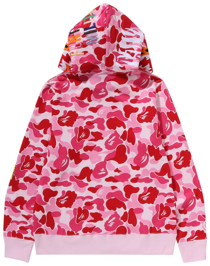 Buy BAPE Camo Tiger Full Zip Hoodie 'Pink' - 1K80 115 003 PINK | GOAT