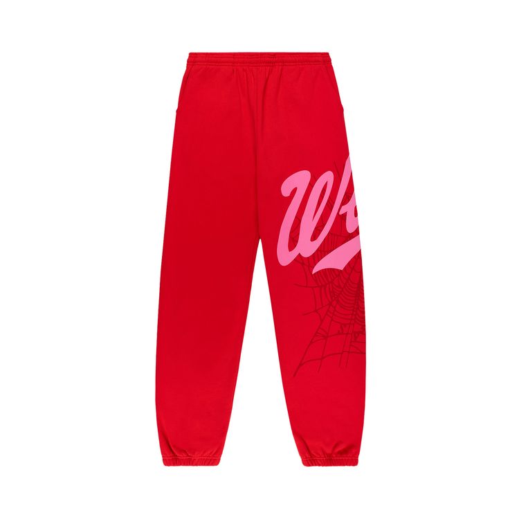 Buy Sp5der Stadium Sweatpant 'Red' - SB012SS25RED | GOAT