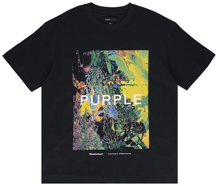 Buy PURPLE BRAND Textured Jersey Tee 'Black' - P104 JBBO124 | GOAT