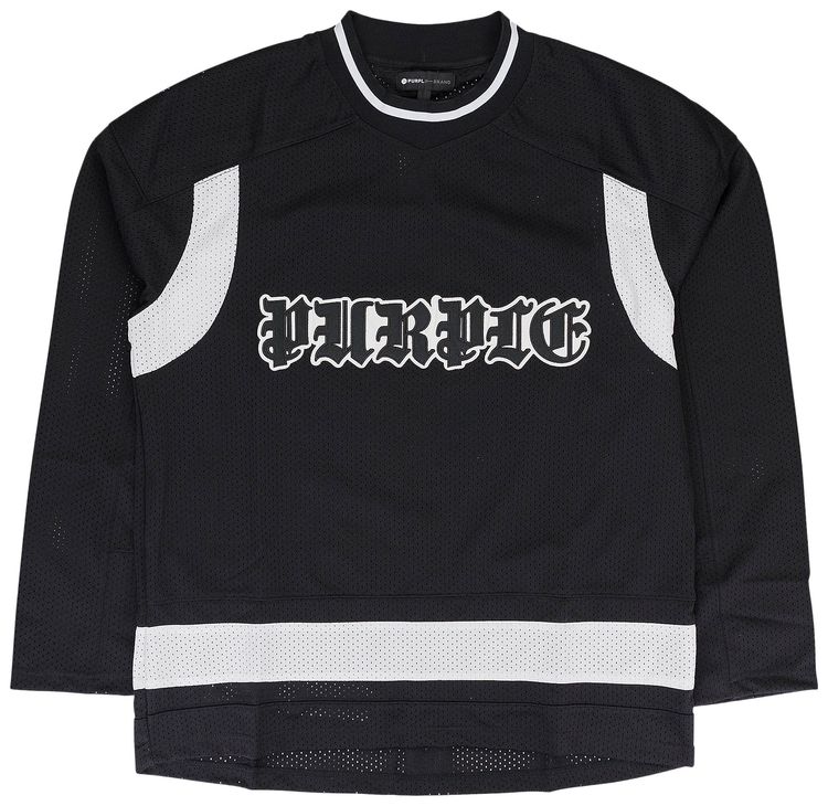 Buy PURPLE BRAND Team Mesh Colourblock Long-Sleeve Tee 'Black' - P206 ...