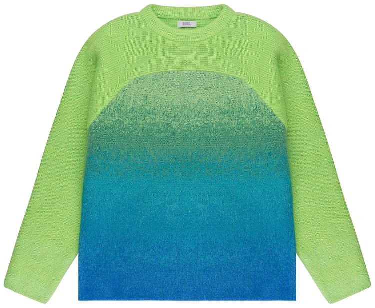 Buy ERL Gradient Sweater 'Blue/Green' - ERL07N001 1 BLUE | GOAT
