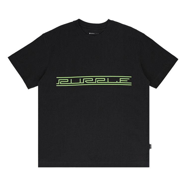 Buy PURPLE BRAND Textured Jersey Short-Sleeve Tee 'Black' - P104 JBLM322 | GOAT