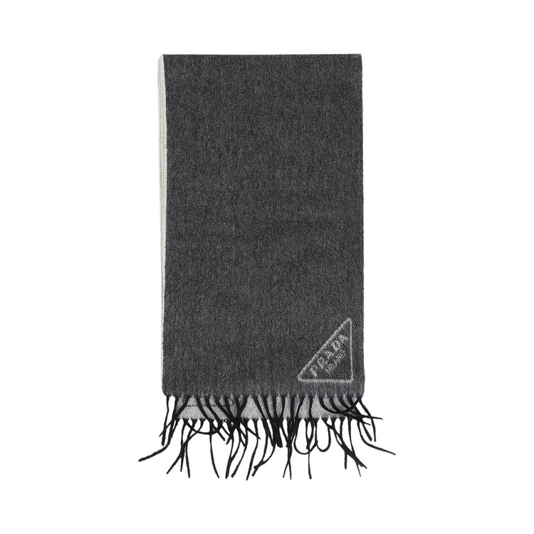 Buy Prada Double Cashmere Scarf 'Black/Choke White' - 1FS009 2D3E F0N12 ...