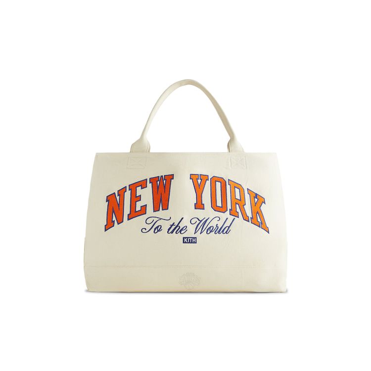 Buy Kith For The New York Knicks Canvas Tote 'Sandrift' - KHM040199 104 ...