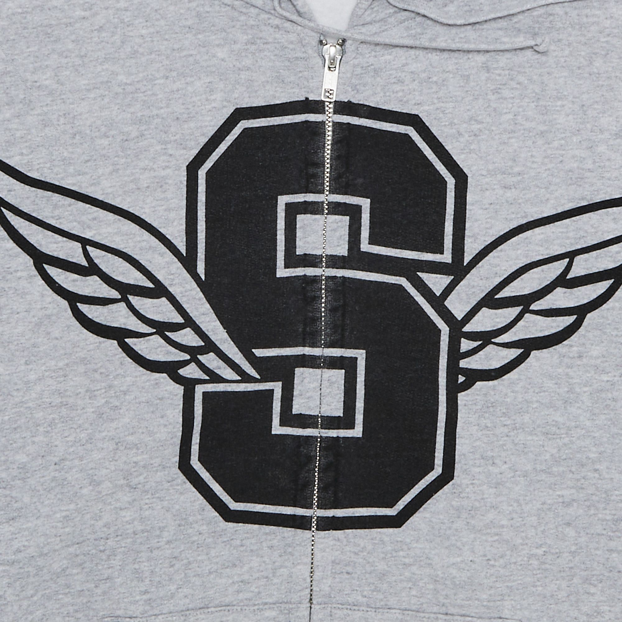 Buy Supreme Wings Zip Up Hooded Sweatshirt 'Heather Grey Buy Supreme Wings Zip Up Hooded Sweatshirt 'Heather Grey