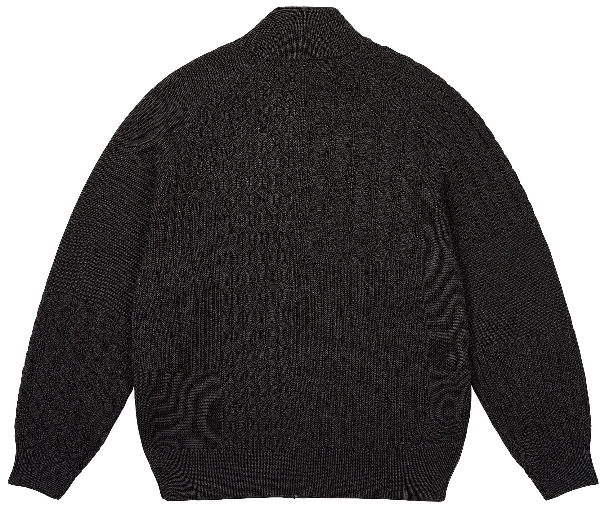 Buy Palace Patchwork Zip Knit 'Black' - P28KW002 | GOAT