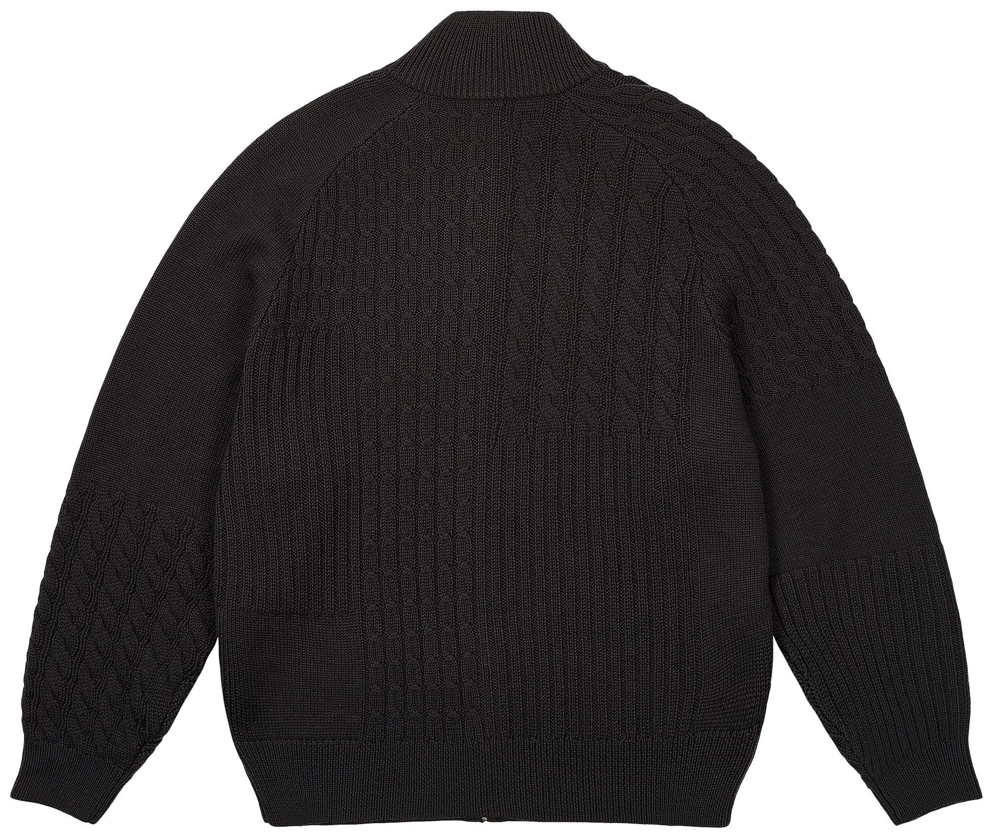 Buy Palace Patchwork Zip Knit 'Black' - P28KW002 | GOAT