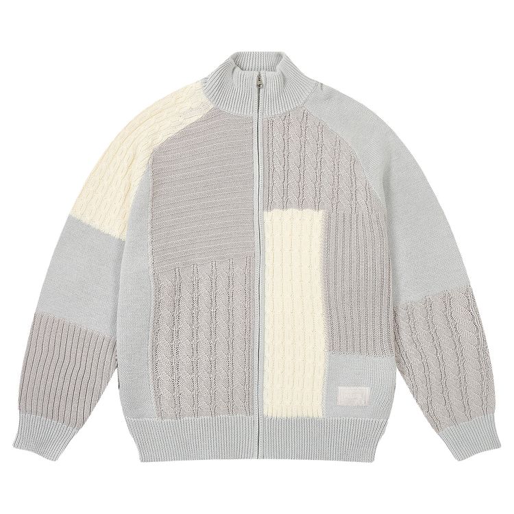 Buy Palace Patchwork Zip Knit 'White' - P28KW005 | GOAT