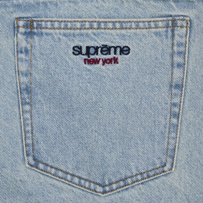 Buy Supreme Baggy Jean 'Light Washed Indigo' - SS25P27 LIGHT WASHED ...