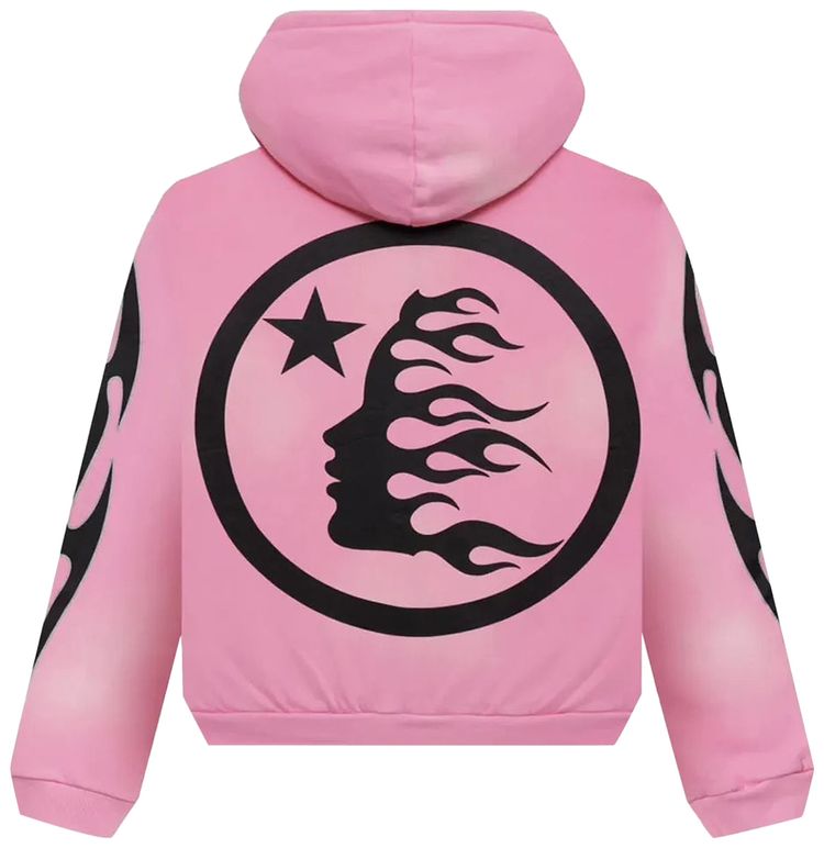Buy Hellstar Sports Flame Zip Up Hoodie 'Pink' - 9357 1FW240119SFZUH ...