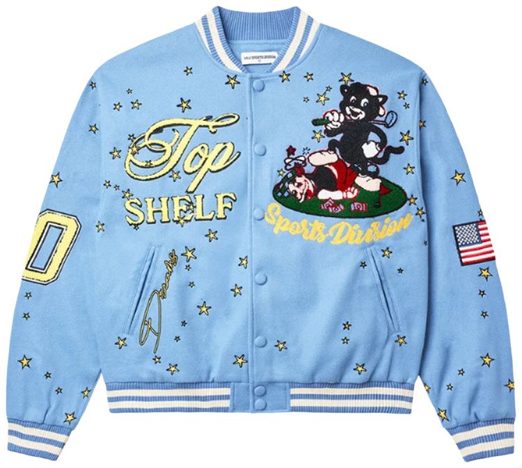 Buy Vale Forever Skyhigh Varsity Jacket 'Blue' - 11451 1FW240320SVJ ...