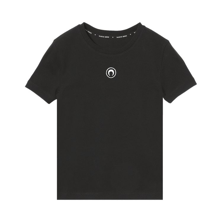 Buy Marine Serre Moon Logo Jersey Baby Fit T-Shirt 'Black' - WTT012A ...