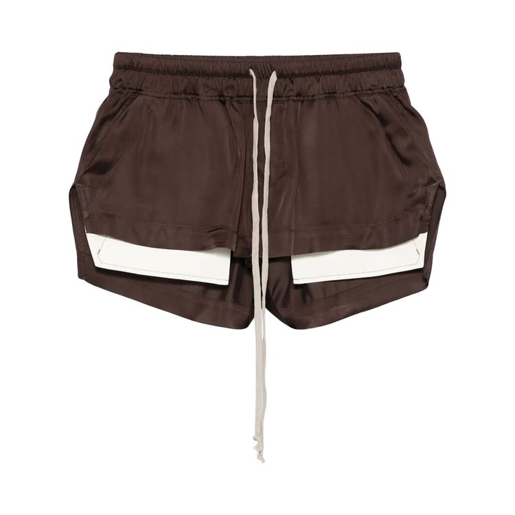 Buy Rick Owens Silk Fog Boxers 'Mahogany' - RP01E7316 SCH 14 | GOAT