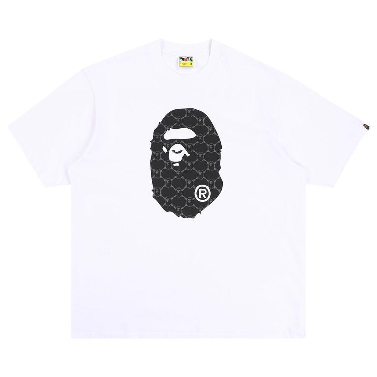 Buy BAPE College Monogram Ape Head Relaxed Fit Tee 'White' - 1L30 110 ...