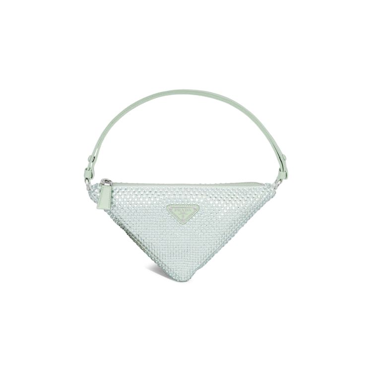 Buy Prada Crystal Studded Satin Pouch 'Mint Green' - 0195 200000604CSSP ...