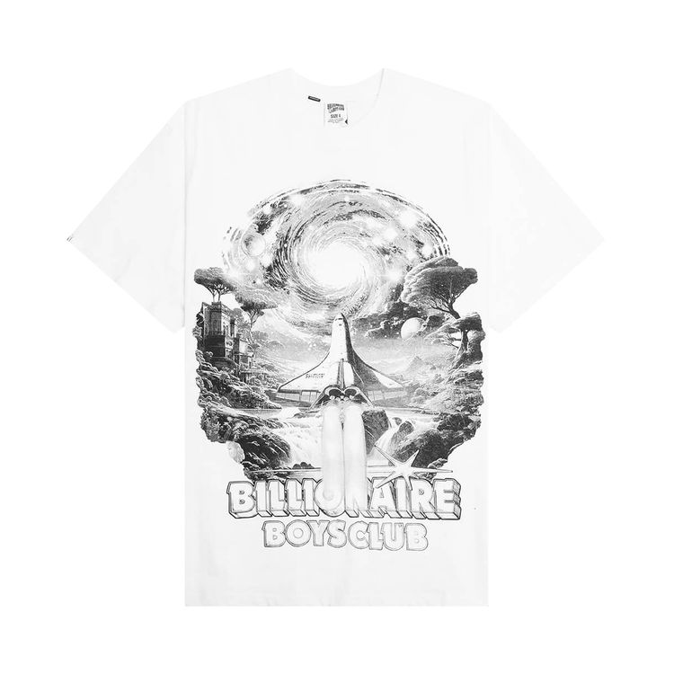 Buy Billionaire Boys Club Gray Horizon Short-Sleeve Tee 'White' - 851 ...