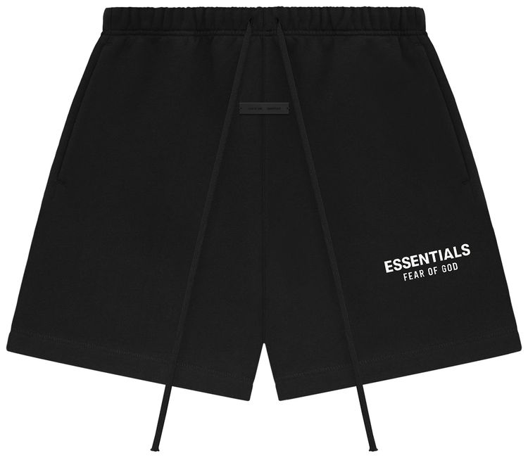 Buy Fear of God Essentials Classic Sweatshort 'Jet Black' - 160AS252000F | GOAT