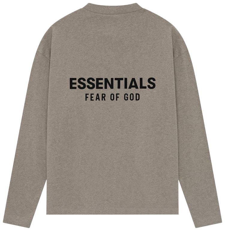 Buy Fear of God Essentials Classic Long-Sleeve Tee 'Homestead Heather ...