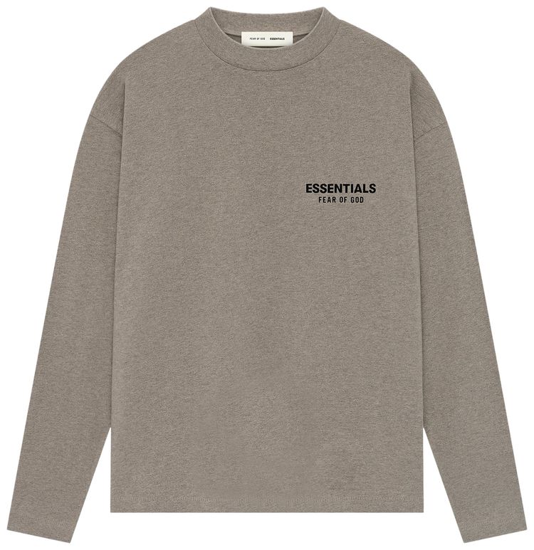 Buy Fear of God Essentials Classic Long-Sleeve Tee 'Homestead Heather ...