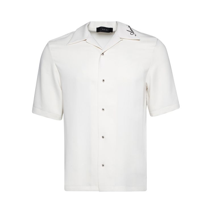 Buy Amiri Camp Shirt 'Alabaster' - AMSTCA1127 ALAB | GOAT