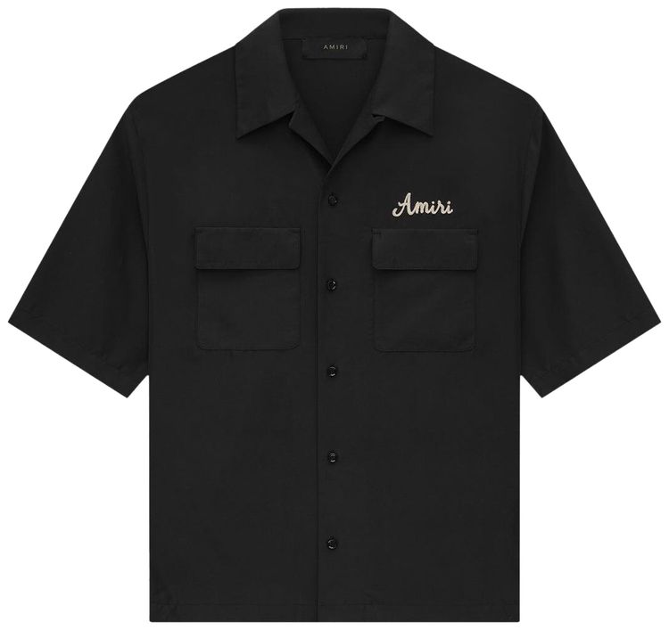 Buy Amiri Jazz Wolf Camp Shirt 'Black' - AMSTCA1135 001 BLAC | GOAT