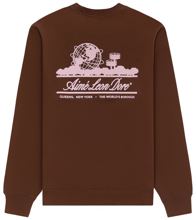 Buy Aimé Leon Dore Unisphere Crewneck Sweatshirt 'Potting Soil ...