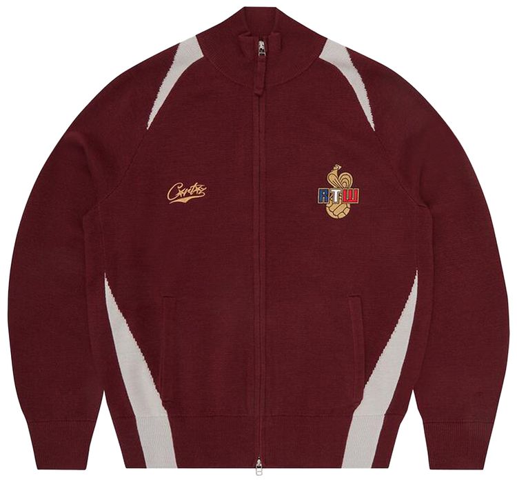 Buy Corteiz Finesse Knit Zip Up 'Burgundy' - CRTZ0205 200 | GOAT