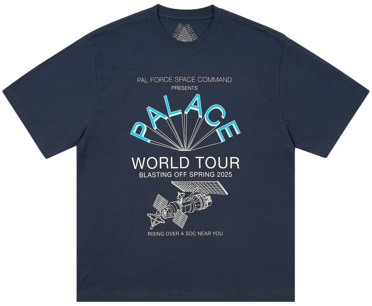 Buy Palace World Tour T-Shirt 'Navy' - P28TS058 | GOAT