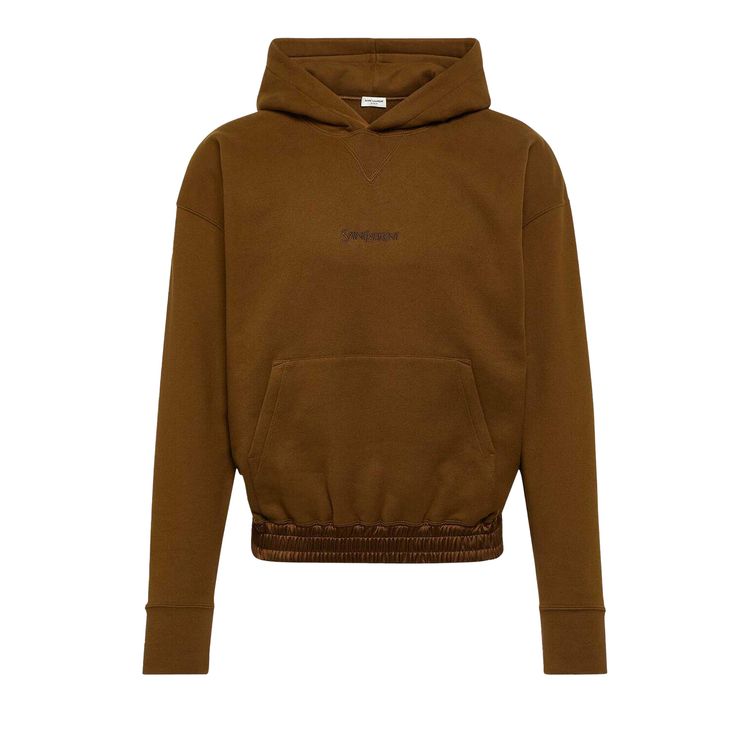 Buy Saint Laurent Hoodie 'Mordore Khaki' - 773358 Y36SW 2580 | GOAT