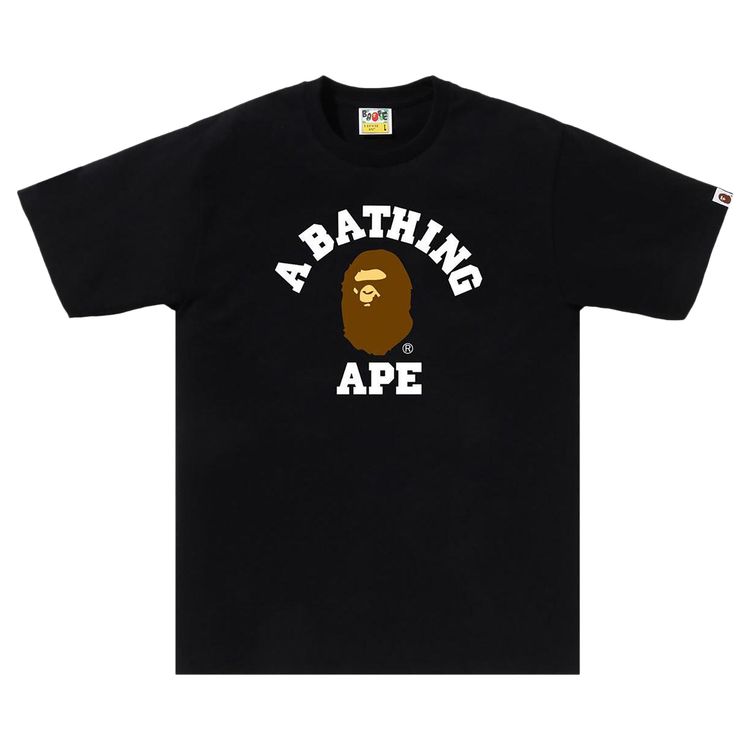 Buy BAPE College Tee 'Black' - 1L30 110 001 BLACK | GOAT