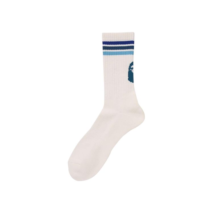 Buy BAPE Line Socks 'Blue' - 1L30 184 002 BLUE | GOAT