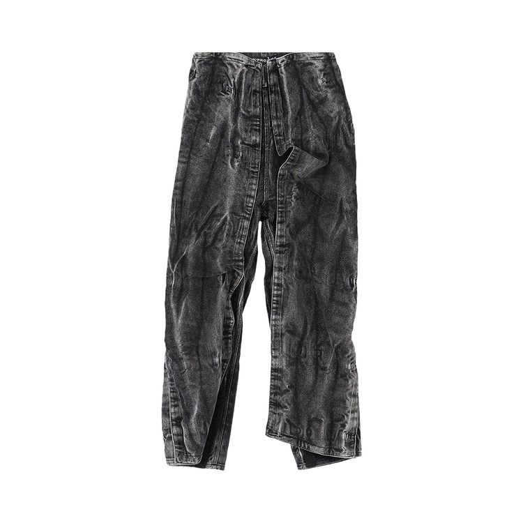 Buy Y/Project Velcro Panel Jeans 'Black' - 207PA018 BLAC | GOAT