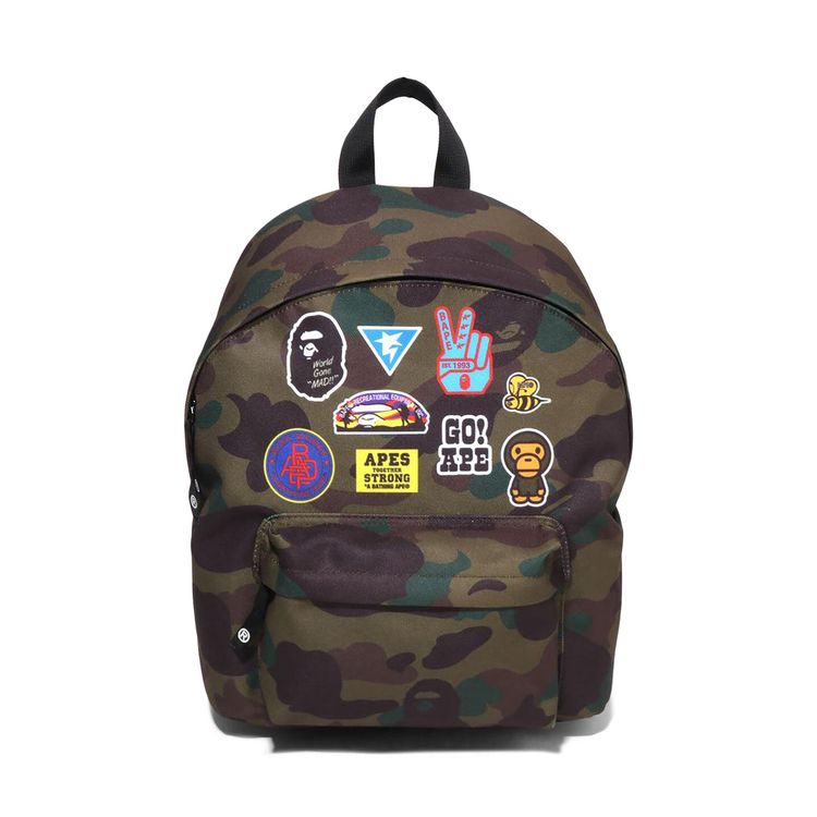 Buy BAPE Kids 1st Camo Patch Print Daypack 'Green' - 1L30 389 001 GREEN ...