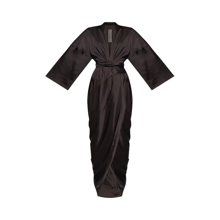 Buy Rick Owens Wrap Gown Dress 'Black' - RP02D3566 SCH 09 | GOAT