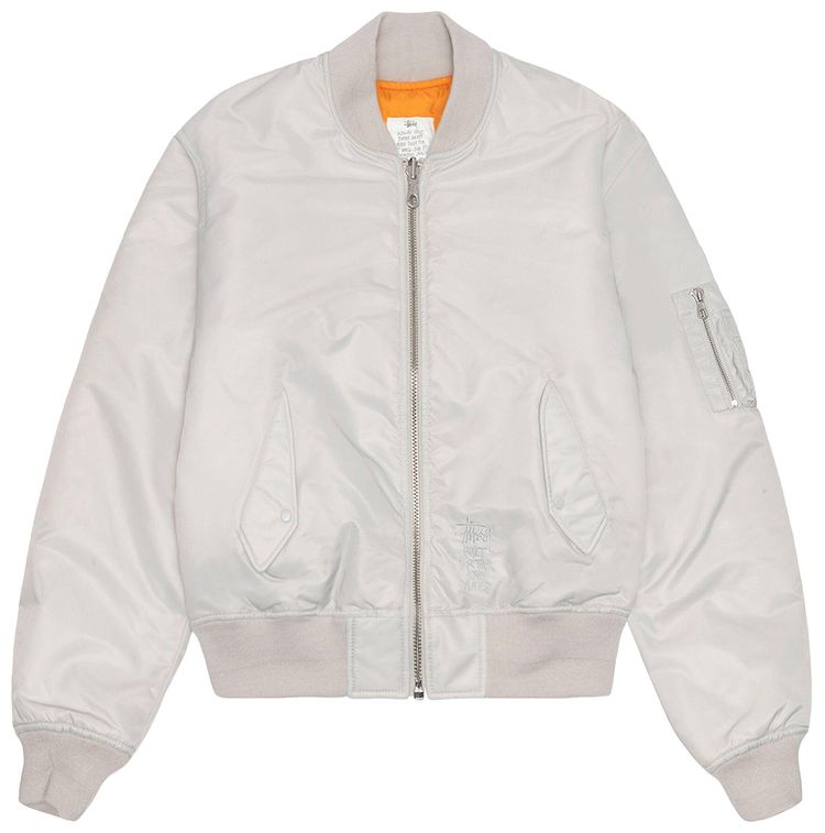 Buy Stussy Built Bomber Reversible Jacket 'Grey' - 115743 GREY | GOAT