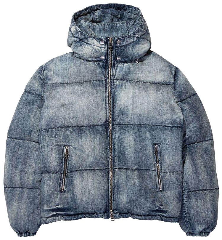 Buy PURPLE BRAND Denim Puffer Jacket 'Indigo' - P629 DIPJ423 | GOAT