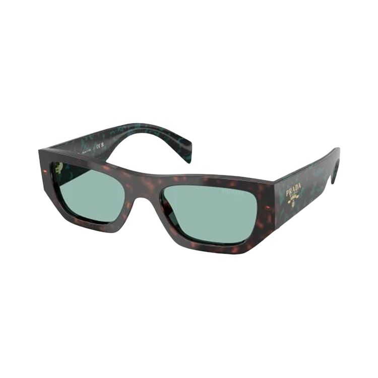 Buy Prada Rectangular Sunglasses 'Green' - PR A01S 18Z40K | GOAT