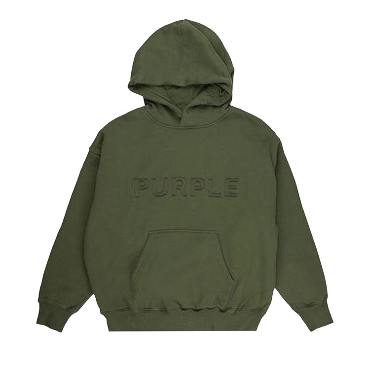 Buy PURPLE BRAND Cutout Wordmark Hoodie 'Green' - P401 HWMO124 | GOAT