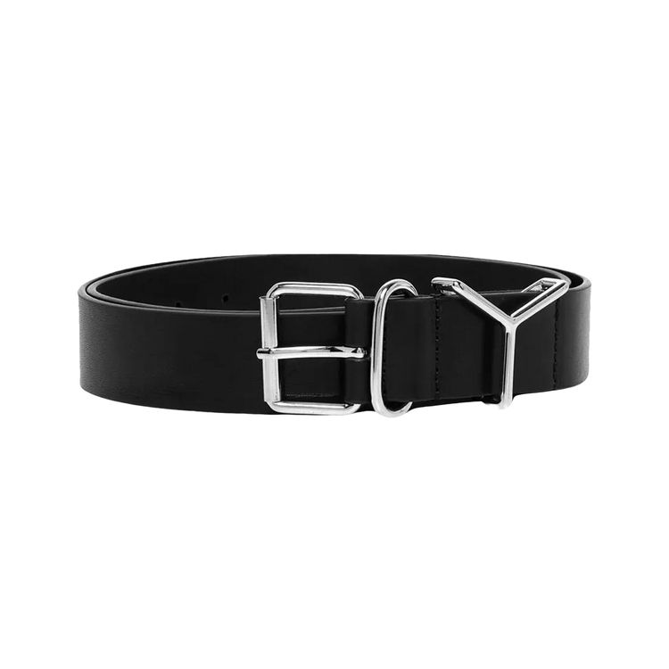 Buy Y/Project Logo Plaque Belt 'Black' - 621BE002 S10 BLAC | GOAT