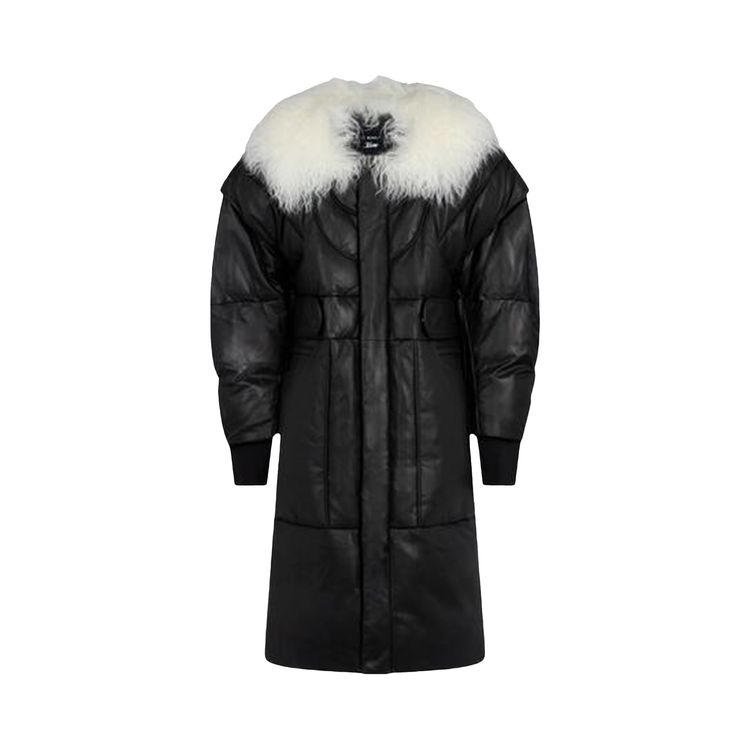 Buy Luar x Moose Knuckles Long Leather Jacket 'Black' - LUAR M34UL350 ...