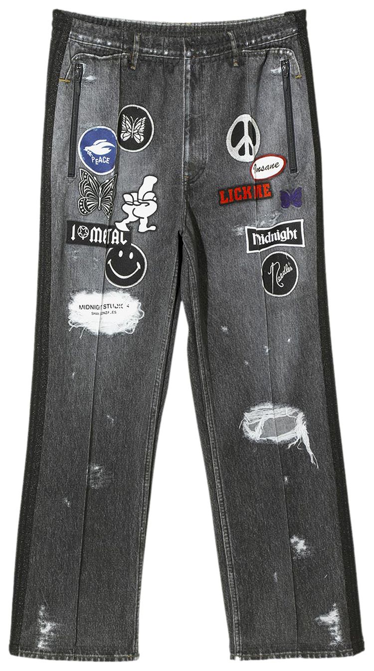 Buy Needles x Midnight Studios Track Pant 'Black' - 231MS0101 BLAC | GOAT