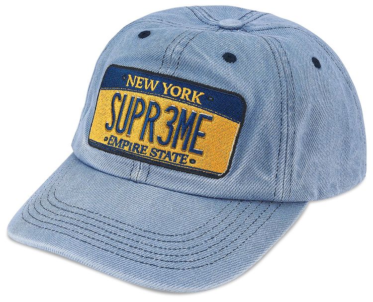 Buy Supreme License Plate 6-Panel 'Denim' - SS25H63 DENIM | GOAT