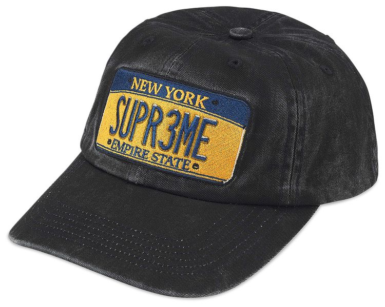 Buy Supreme License Plate 6-Panel 'Black' - SS25H63 BLACK | GOAT