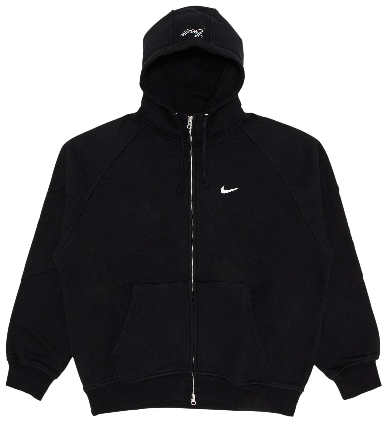 Buy Supreme x Nike Zip Up Hooded Sweatshirt 'Black' - SS25SW1 BLACK | GOAT