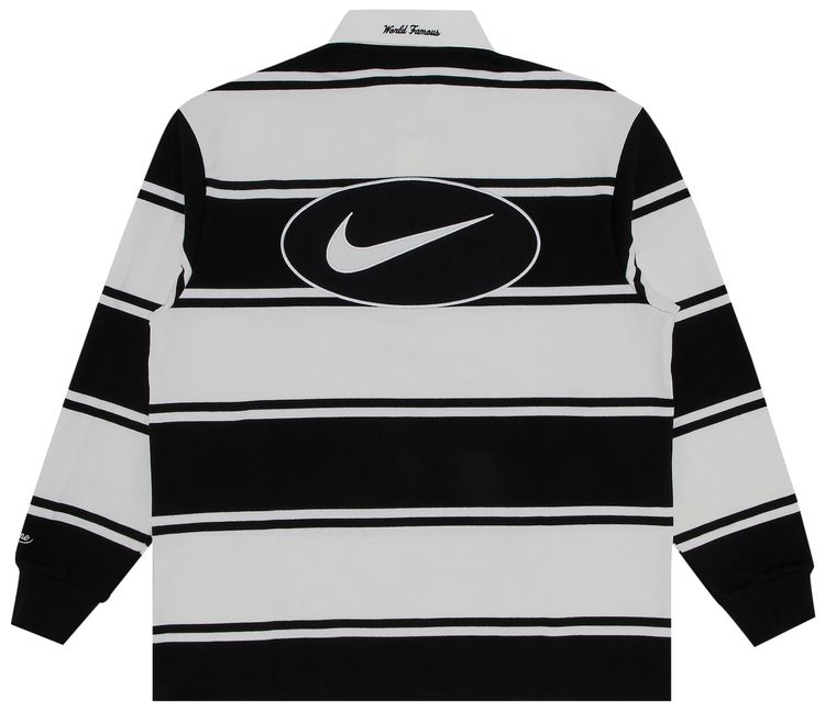 Buy Supreme x Nike Stripe Rugby 'Black' - SS25KN1 BLACK | GOAT