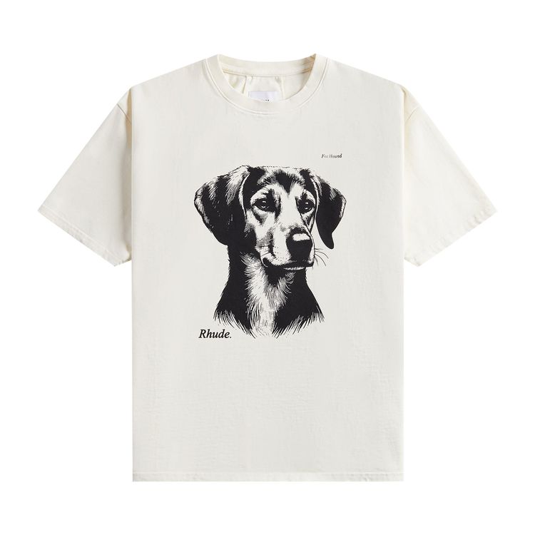 Buy Rhude Fox Hound Tee 'Vintage White' - FW24TT080120241 | GOAT