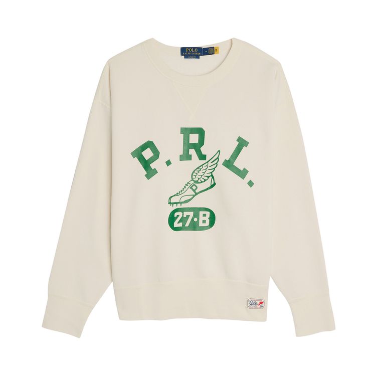 Buy Polo Ralph Lauren Vintage Fleece Run Club Printed Logo Sweatshirt ...