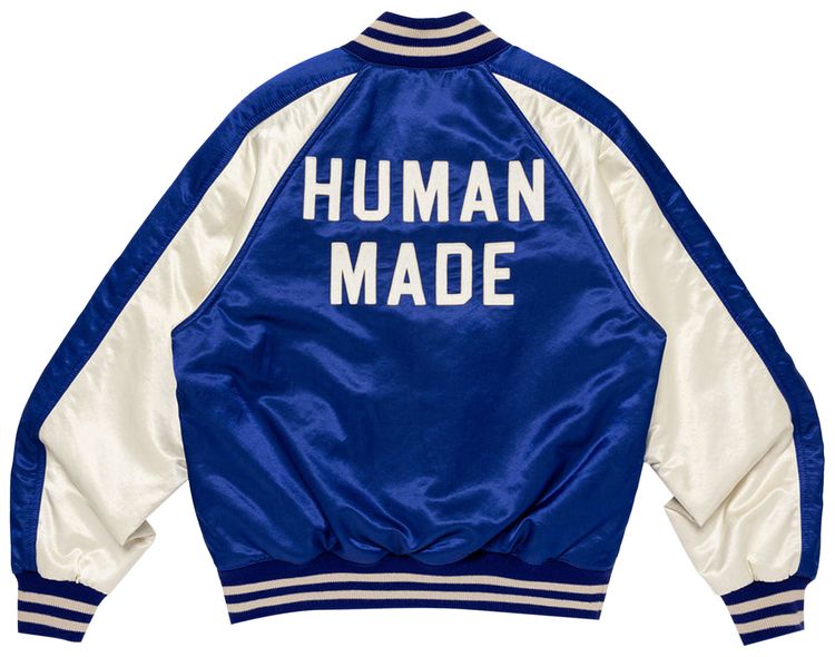 Buy Human Made Satin Stadium Jacket 'Navy' - HM29JK020 NAVY | GOAT